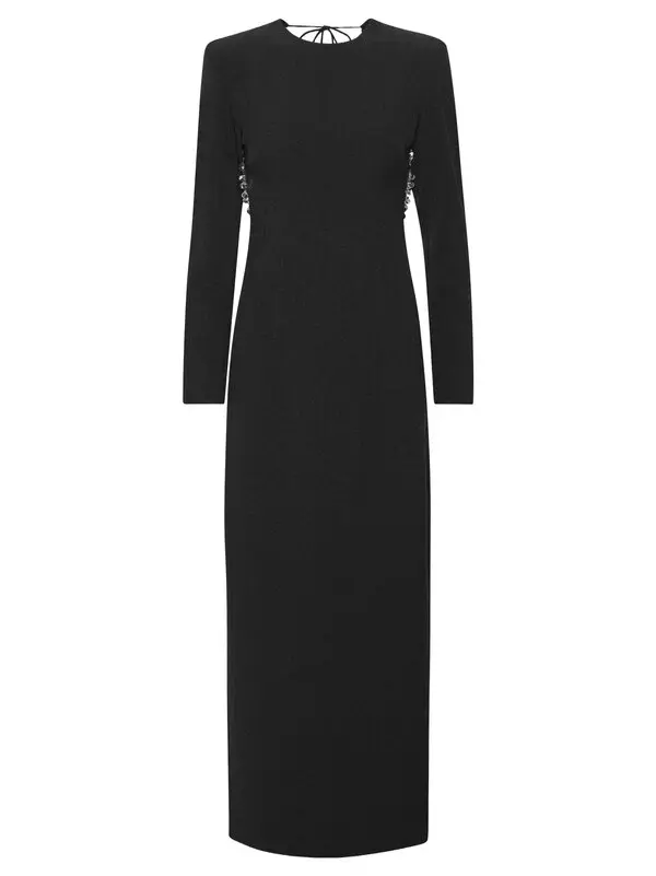 ROTATE BY BIRGER CHRISTENSEN Mini Dress With Tie Fastening - Black