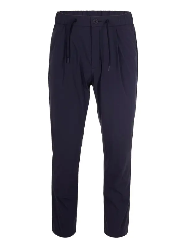 Herno Drawstring Waist Tapered Trousers - Blu