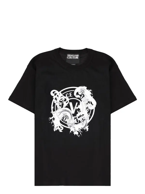 Versace Cotton Mini T-shirt For Ss26 Collection - Black