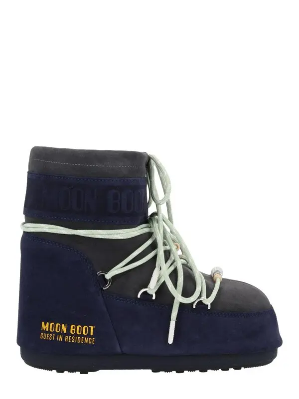 MOON BOOT PER GUEST IN RESIDENCE Moon Boot X Guest In Residence Suede Lace-up Boots - Blue