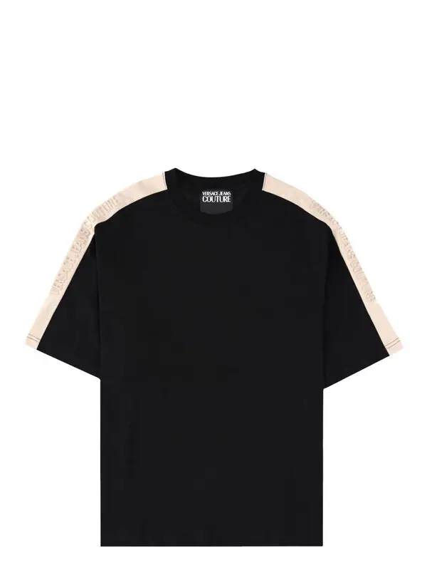 Versace Logo-print Cotton T-shirt - Black