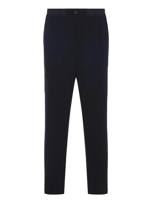 Sease Virgin Wool Blend Jersey Drawstring Pants - Blue