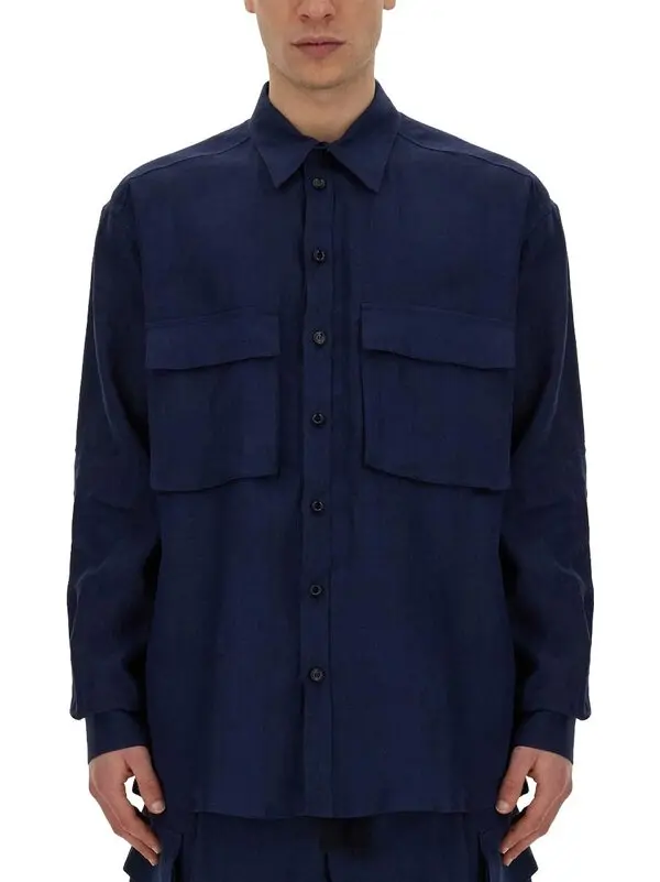 Dolce & Gabbana Linen Shirt - Blue