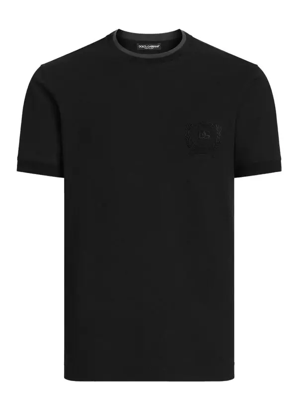 Dolce & Gabbana Classic Short Sleeve T-shirt For - Black