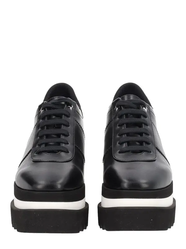 Stella McCartney Sneak-elyse Platform Lace-up Sneakers - Black