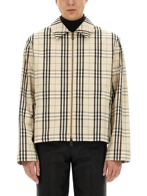 Burberry Vintage Check Cotton Jacket - Beige