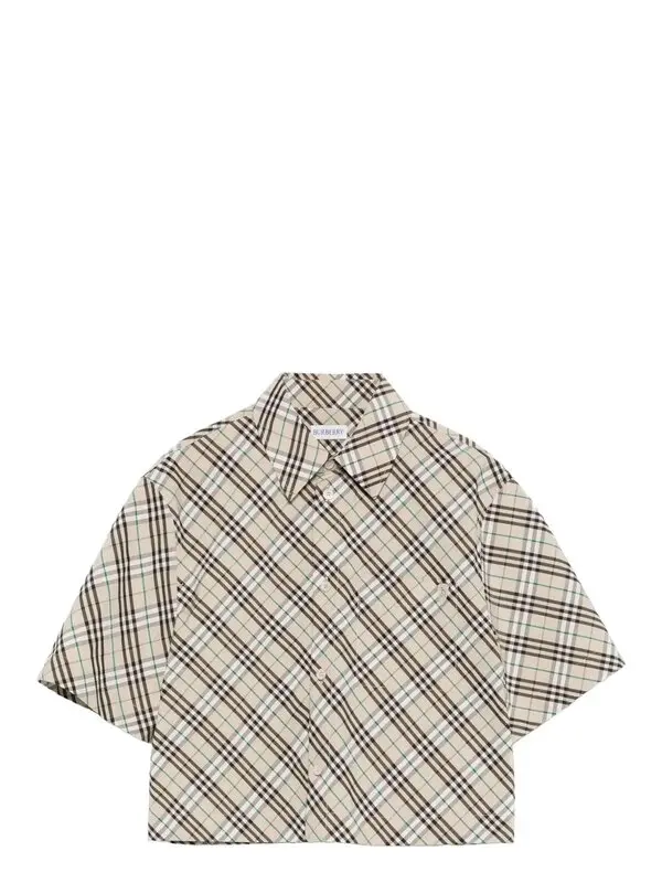 Burberry Checked Cotton Shirt - Multicolour