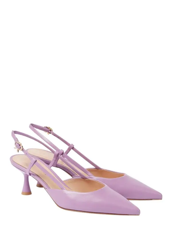 GIANVITO ROSSI Ascent Slingback Pumps 55mm - Sugar