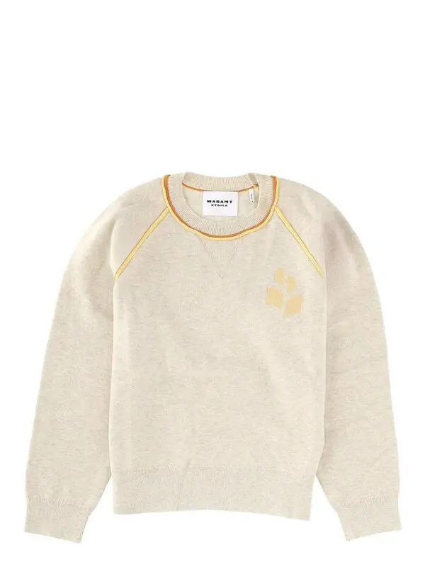 MARANT ETOILE Loriby" Crewneck T-shirt - Grey
