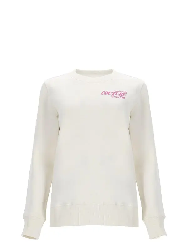Versace Printed Cotton Sweatshirt - Ivory