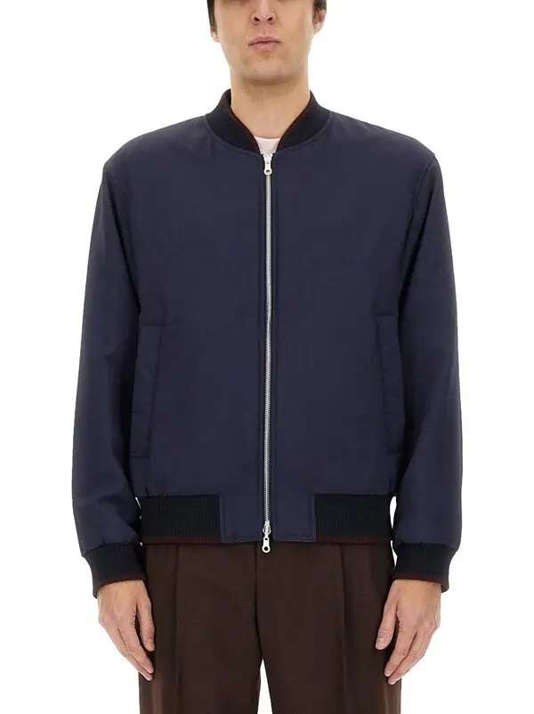 Dries Van Noten Reversible Bomber Jacket - Blue