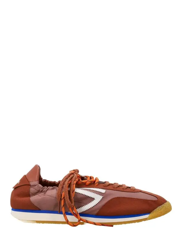 PURAAI Eco-friendly Lace-up Sneakers - Brown