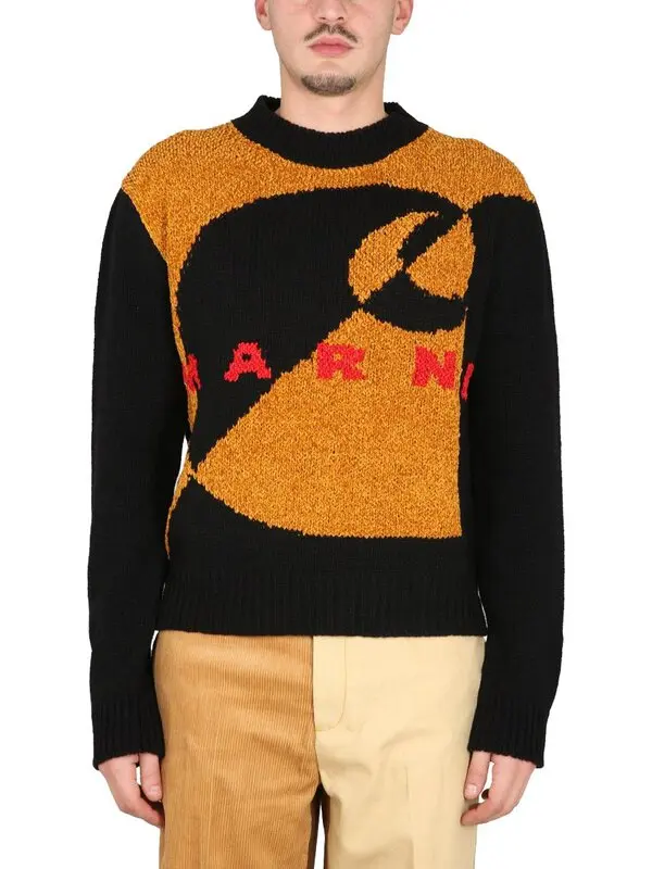 CARHARTT WIP X MARNI Wool And Silk Sweater With Logo - Multicolour
