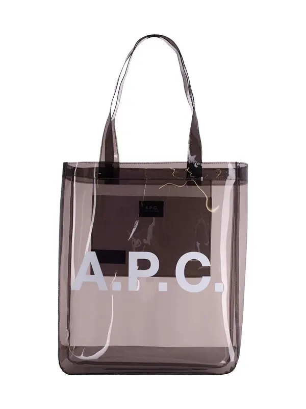 A.p.c. Transparent Tote Bag - Anthracite
