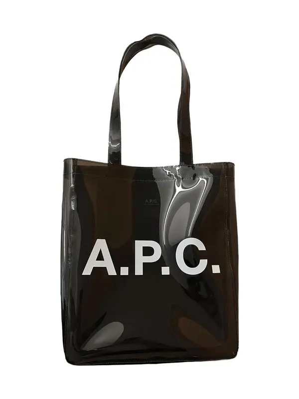 A.p.c. Tote Bag With Embossed Logo - Grey