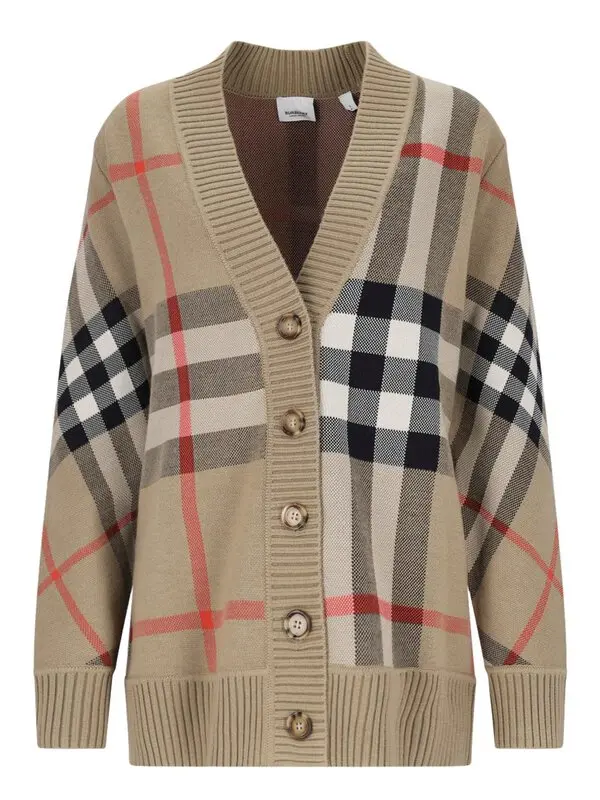 Burberry Wool Blend Turtleneck Sweater - Beige