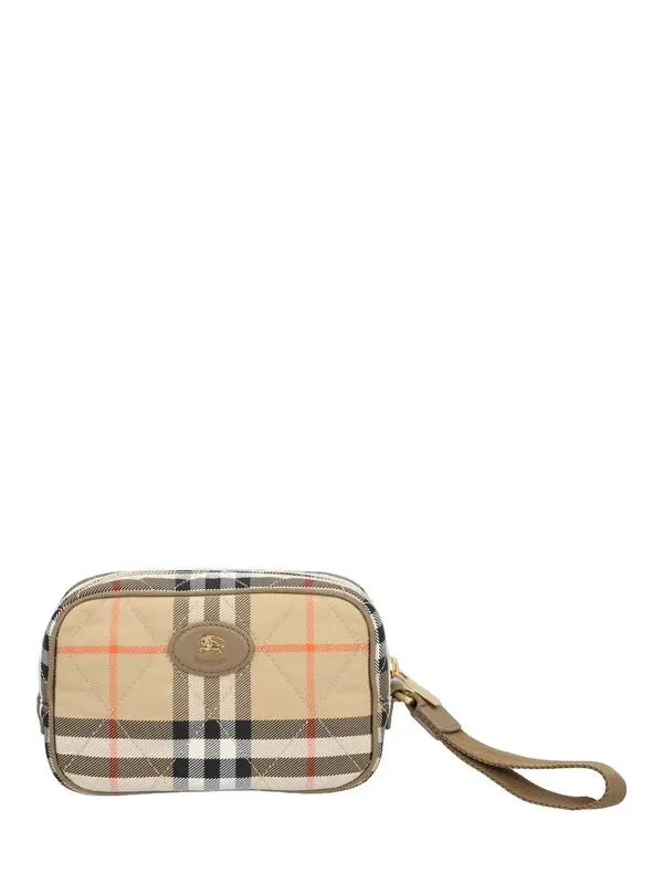Burberry Mini Crossbody Bag With Clasp - Beige