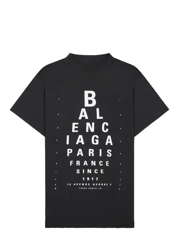 Balenciaga Short Sleeve Graphic T-shirt - Black