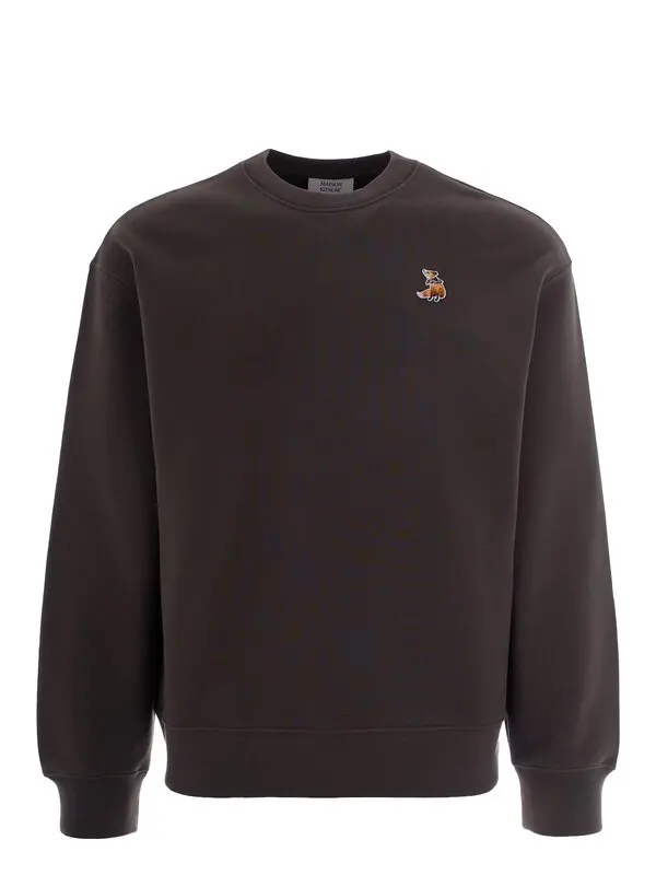 Maison Kitsuné Mini Ribbed Organic Cotton Sweater - Beluga
