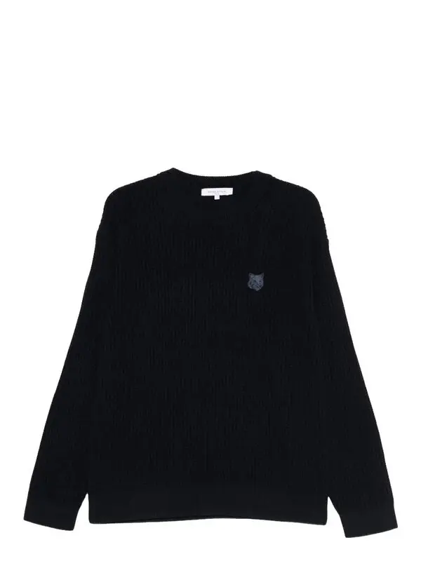 Maison Kitsuné Ribbed Cotton Jumper - Classynavy
