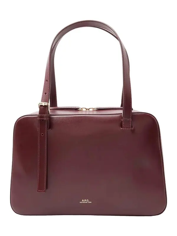 A.p.c. Leather Handbag - Bordeaux