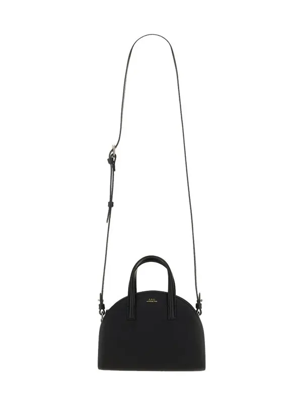 A.p.c. Mini Demi-lune Tote Handbag - Black