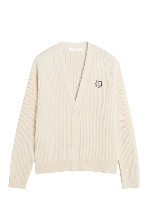 Maison Kitsuné Ribbed Cotton Cardigan - Dsandshell