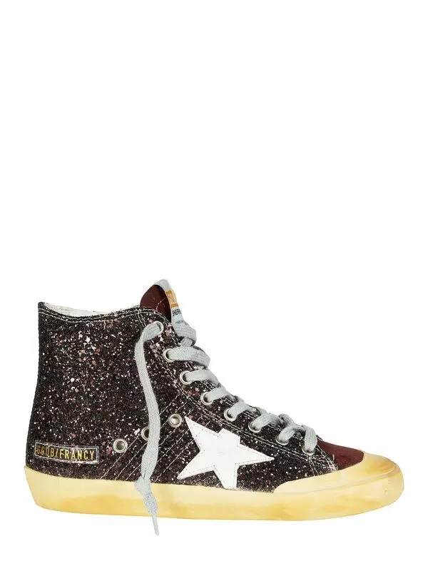 GOLDEN GOOSE Super-star High-top Sneakers - Rosso