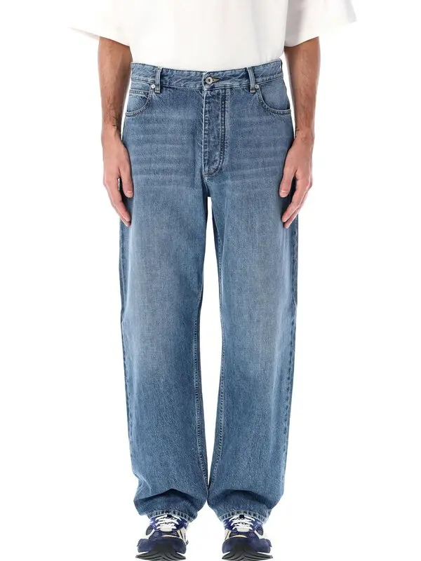 Bottega Veneta Relaxed Fit Cotton Jeans - Mid Blue
