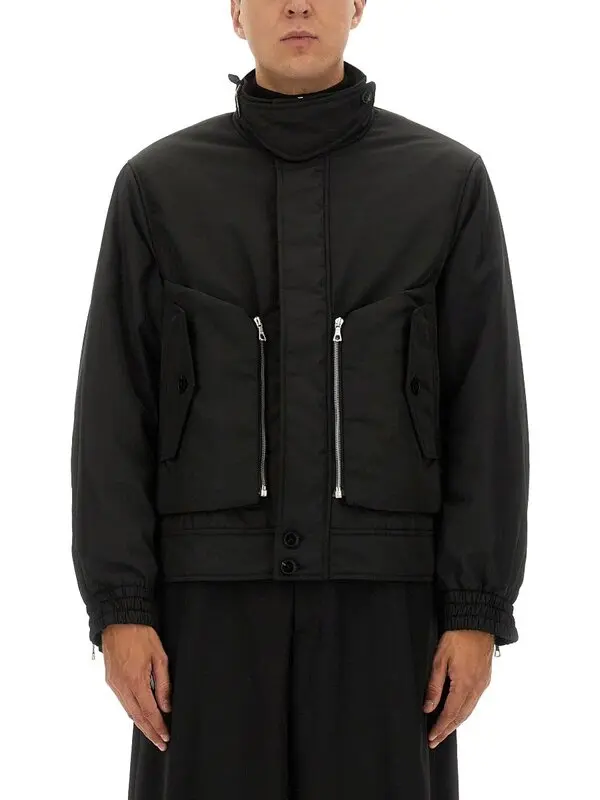 Dries Van Noten Tailored Jacket With Stand Collar - Black