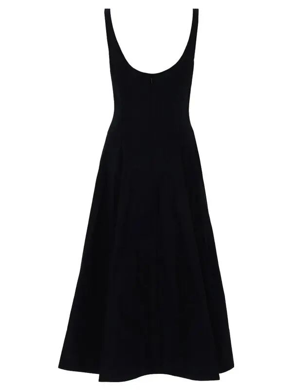 Staud Sleeveless Fit-and-flare Midi Dress - Black