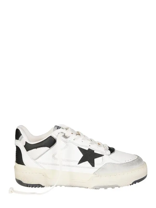 GOLDEN GOOSE Forty2 Leather Sneakers - Bianco