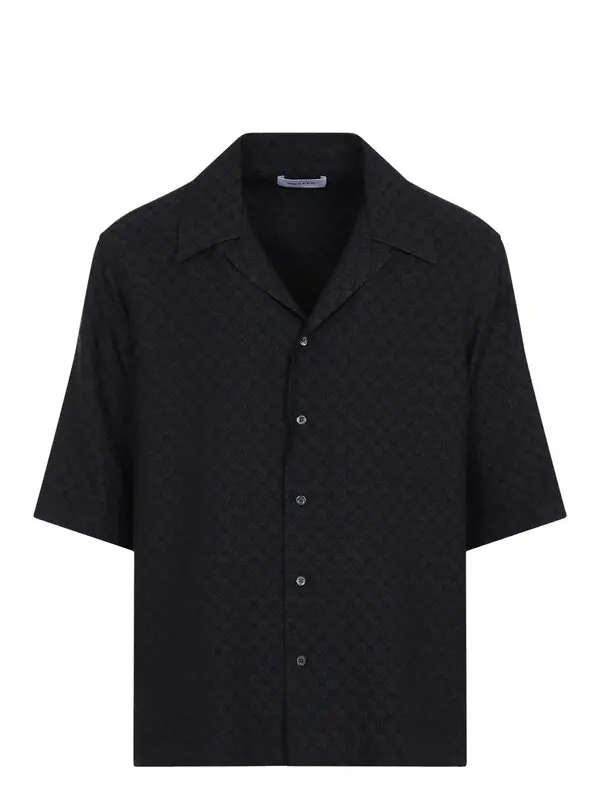 Alexander McQueen Multi-directional Shirt For Ss25 Collection - Black