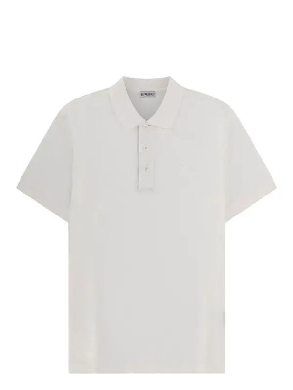 Burberry Classic Cotton Polo Shirt For Ss26 Collection - White