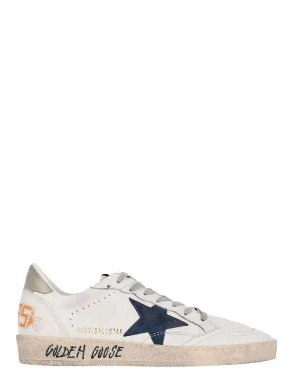 GOLDEN GOOSE Ball Star Leather Sneakers - White