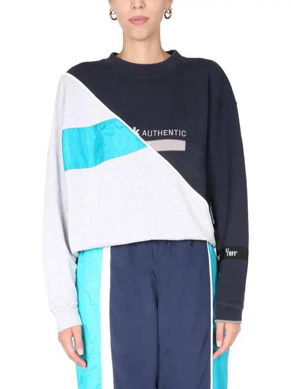 1/OFF PARIS Color-blocked Crewneck Sweatshirt - Multicolour
