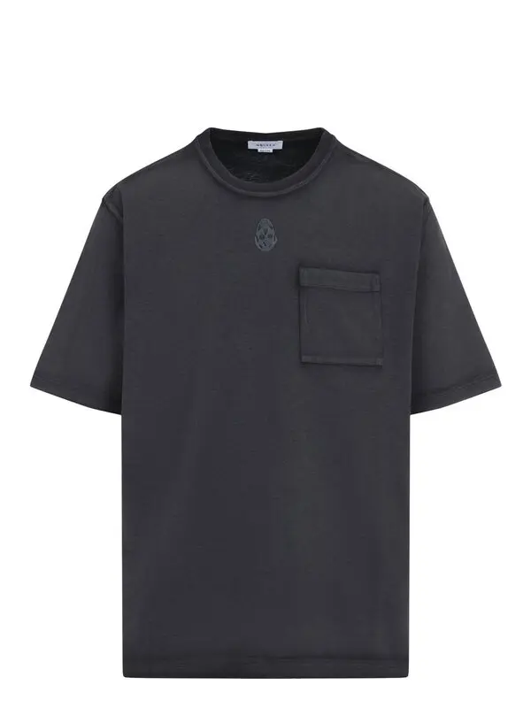 Alexander McQueen Classic Graphic Tee For Ss25 Collection - Black