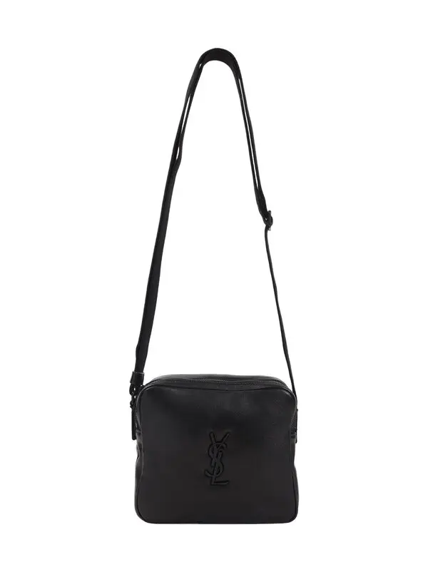 Saint Laurent Cube Nappa Leather Shoulder Bag - Black