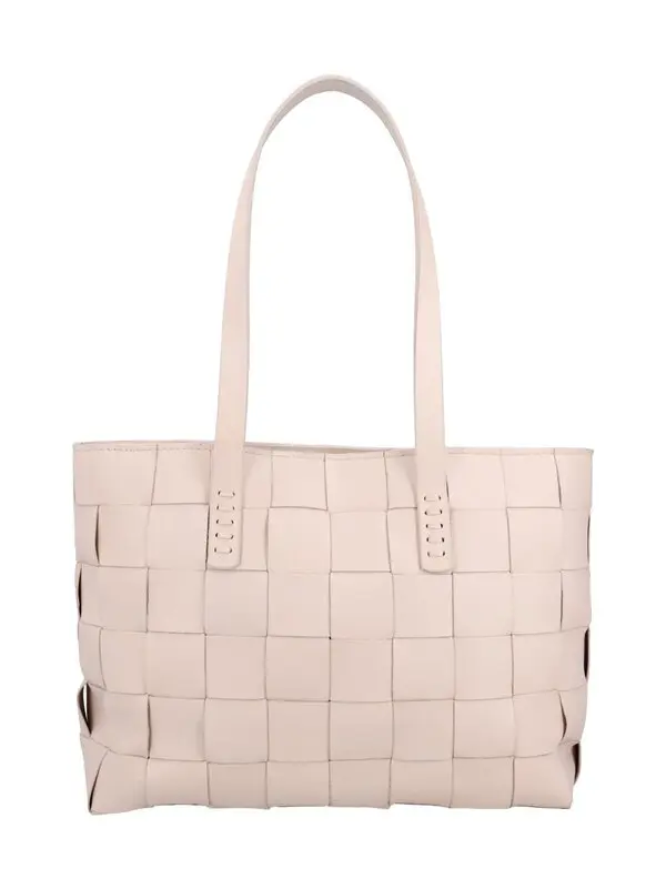 Dragon Diffusion Woven Leather Mini Handbag - Beige
