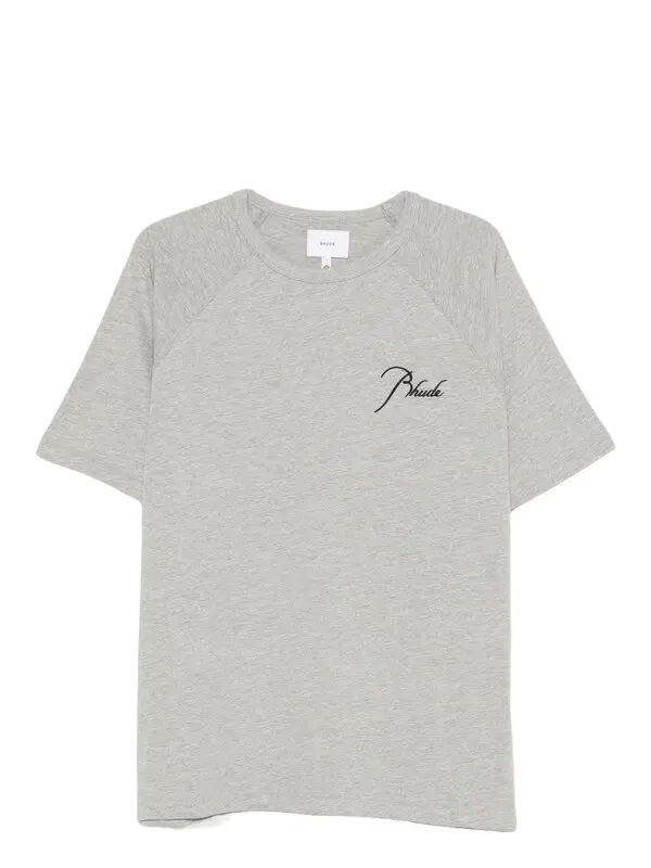 Rhude Classic Raglan Tee For - Heathergre