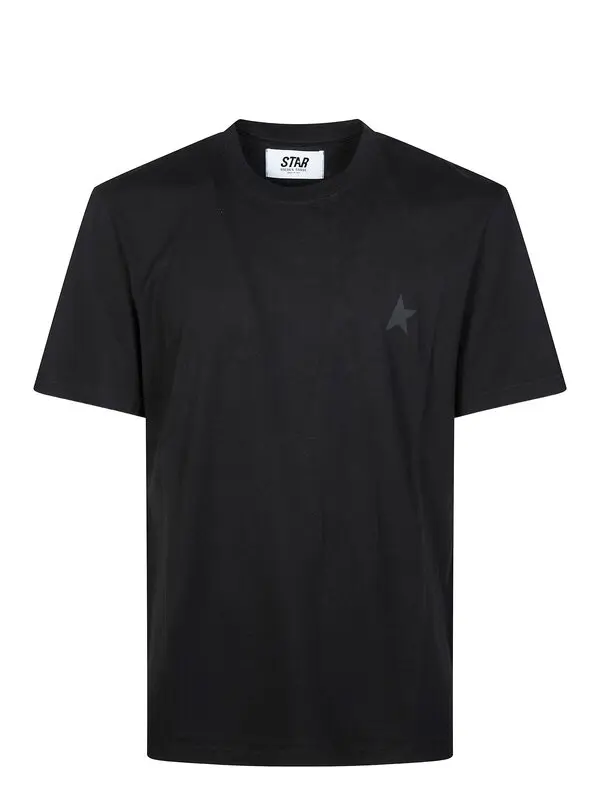 GOLDEN GOOSE Star Print Crew Neck T-shirt - Nero