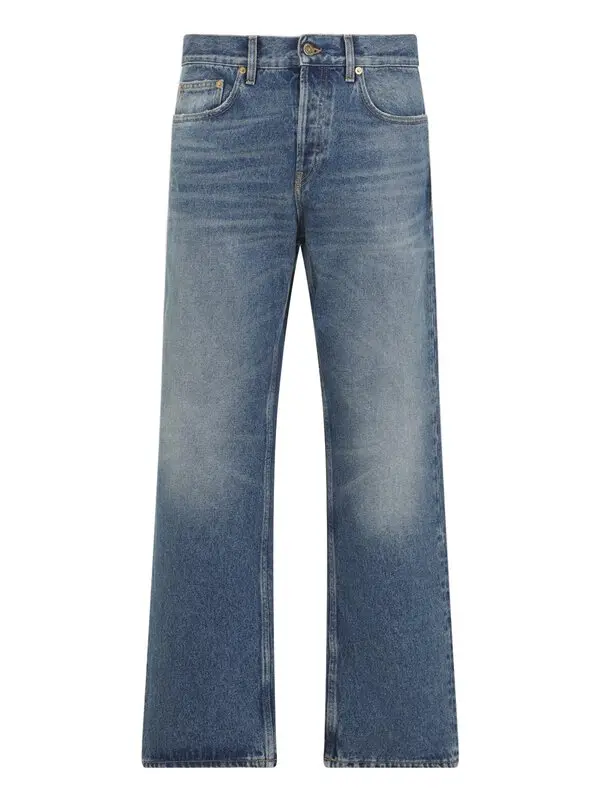GOLDEN GOOSE Medium Wash Loose Fit Jeans - Blue