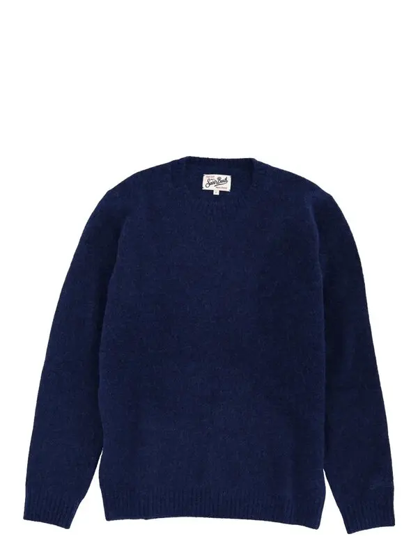 MC2 SAINT BARTH Crewneck Wool-blend Sweater - Blue