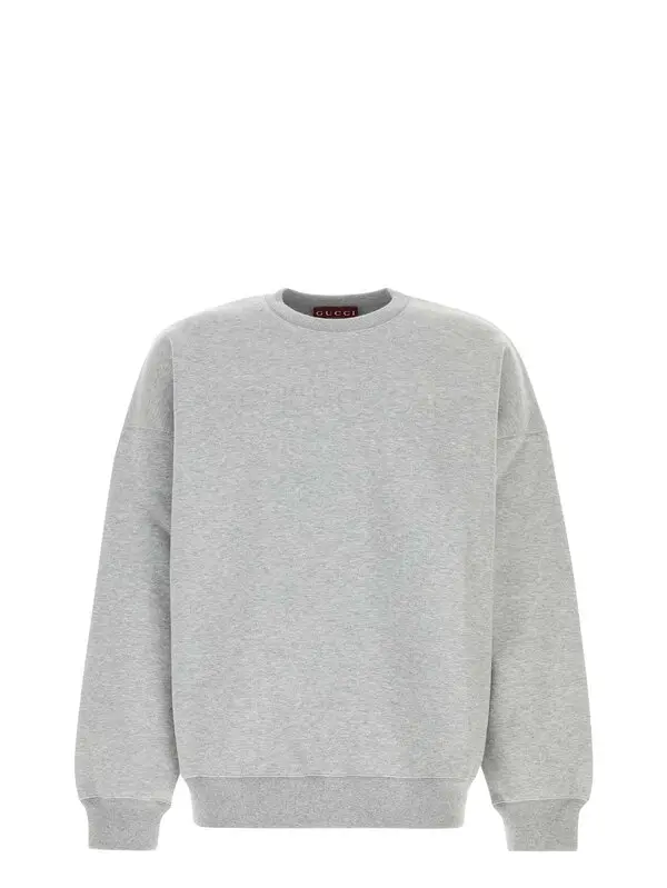 Gucci Oversized Cotton Blend Sweatshirt - Grey