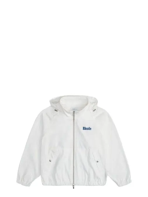 Rhude Zip-up Track Jacket With Printed Detail - White