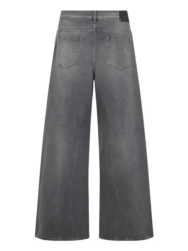 GOLDEN GOOSE Vintage Iron Wash Paint-rocker Jeans - Grey