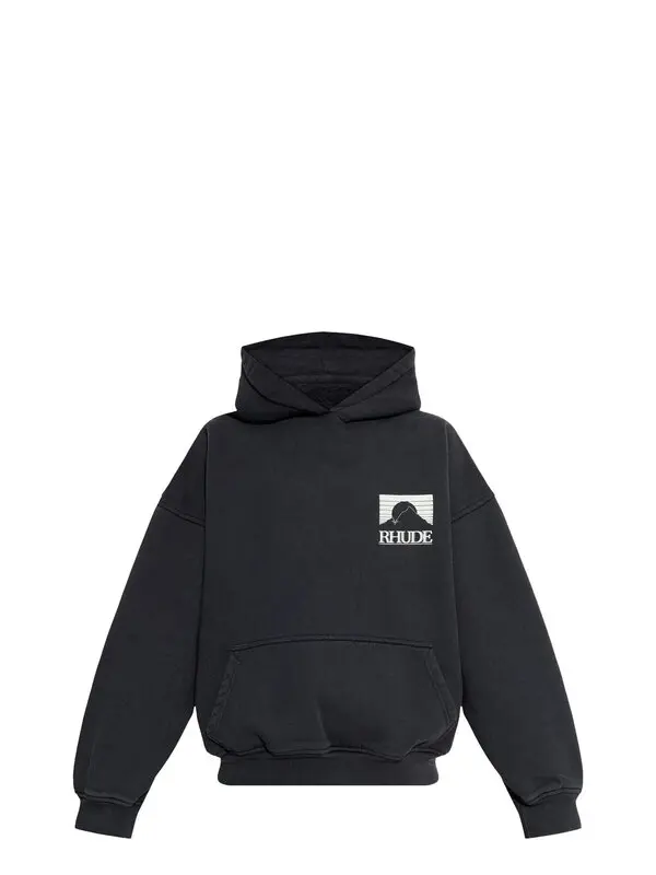 Rhude Moonlight Paintck Mini Hoodie - Vintwhitbl