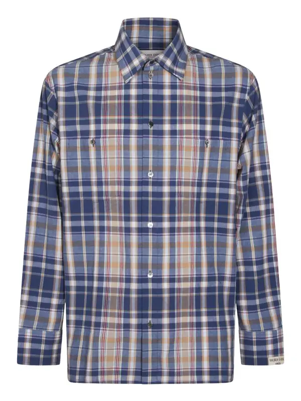 GOLDEN GOOSE Classic Collar Checkered Shirt - Multicolor