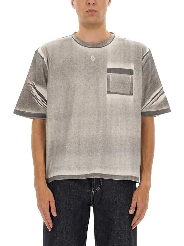 Alexander McQueen Cropped T-shirt - Grey