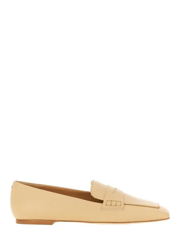 AeydĒ Moccasin Tom Leather Loafers - Beige
